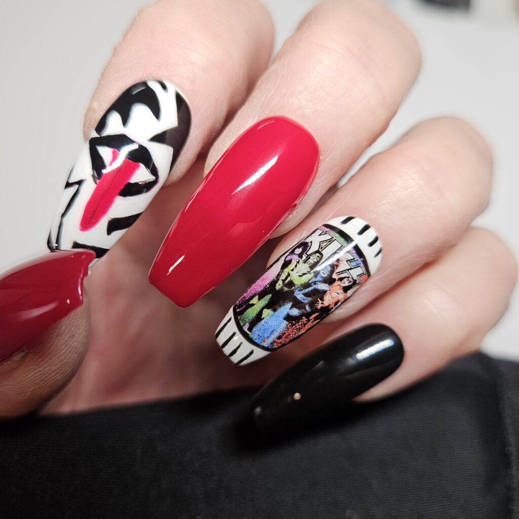 Rock On with Kiss Band-Inspired Press-On Nails - Jingle Nail