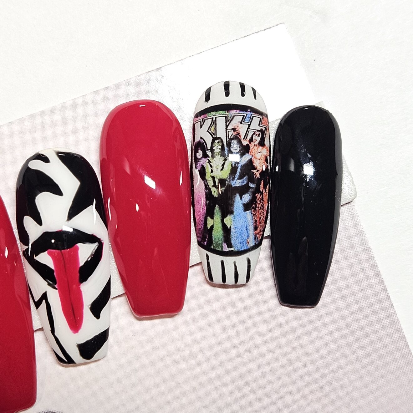 Rock On with Kiss Band-Inspired Press-On Nails - Jingle Nail